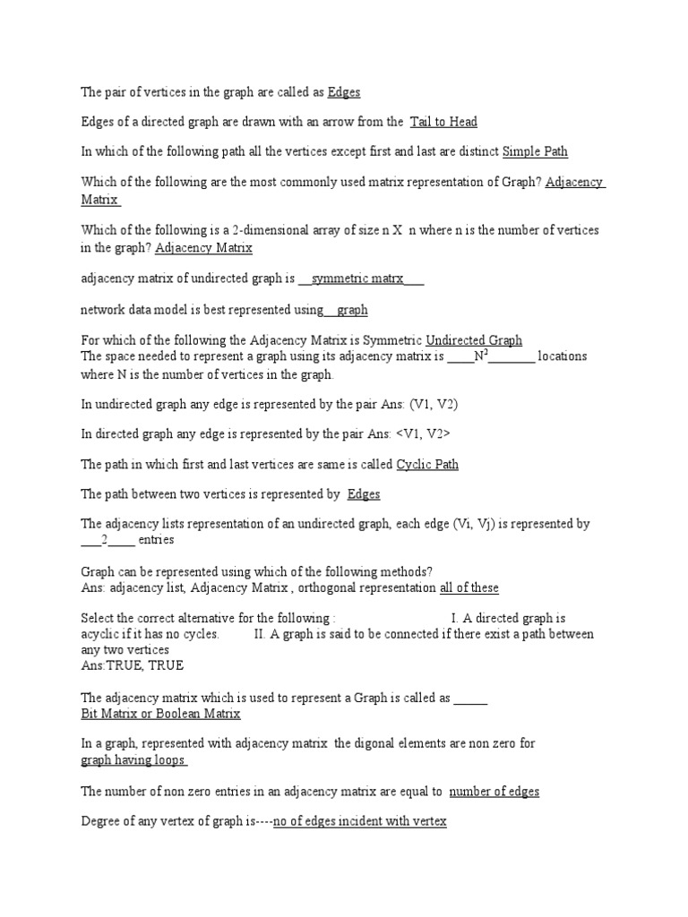 DSF Unit IV MCQ Notes | PDF | Discrete Mathematics | Applied Mathematics