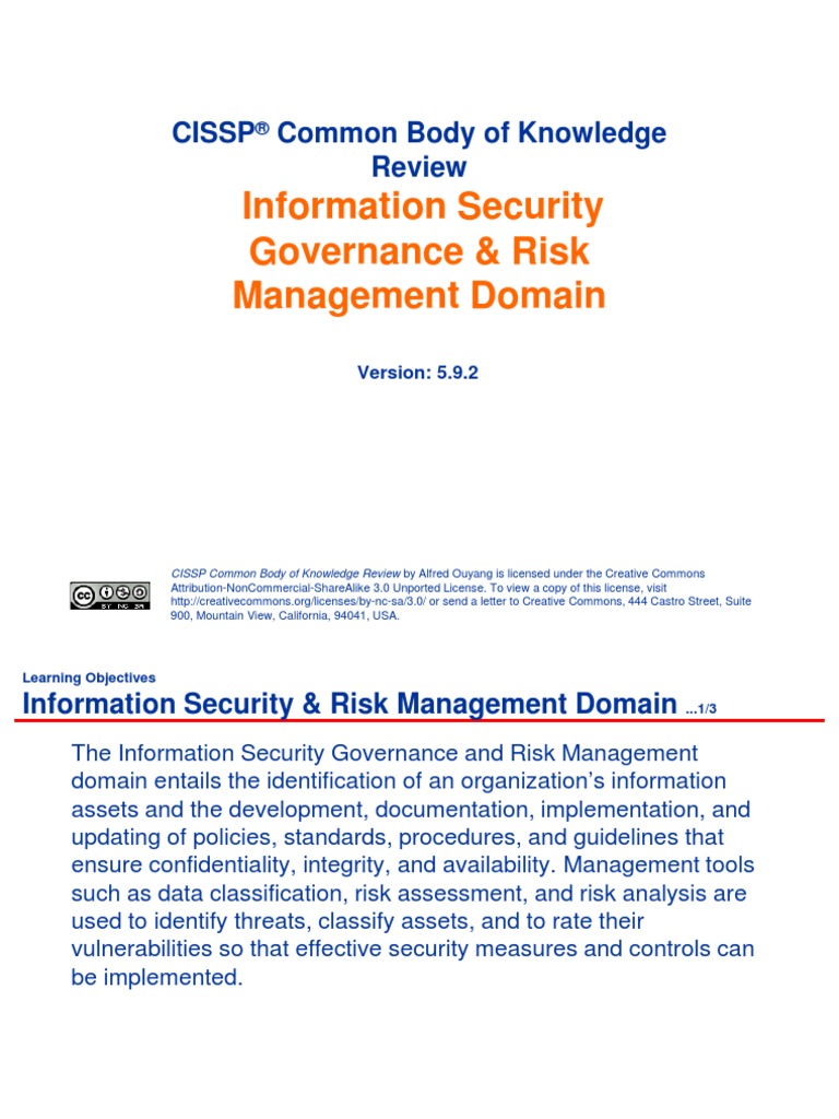 1 InfoSec+Risk MGMT | PDF | Information Security | Vulnerability ...