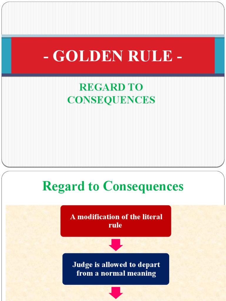Golden Rule of Interpretation | PDF | Social Institutions | Social Science
