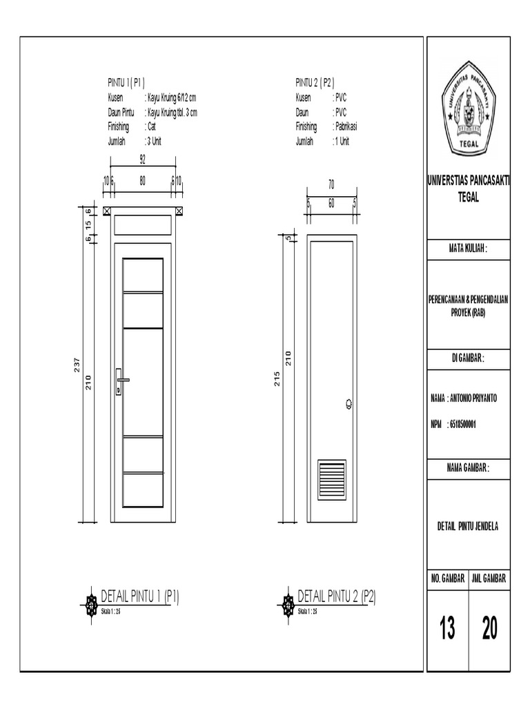 Detail Pintu | PDF