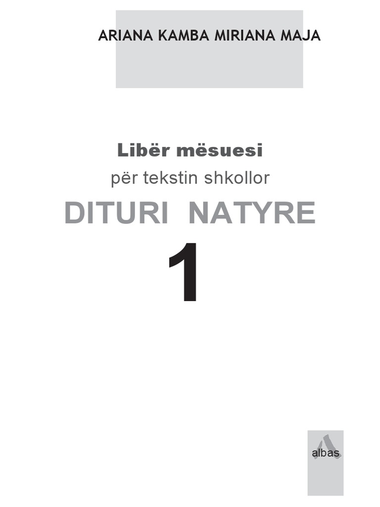 Liber Mesuesi Dituri Natyre 1 | PDF