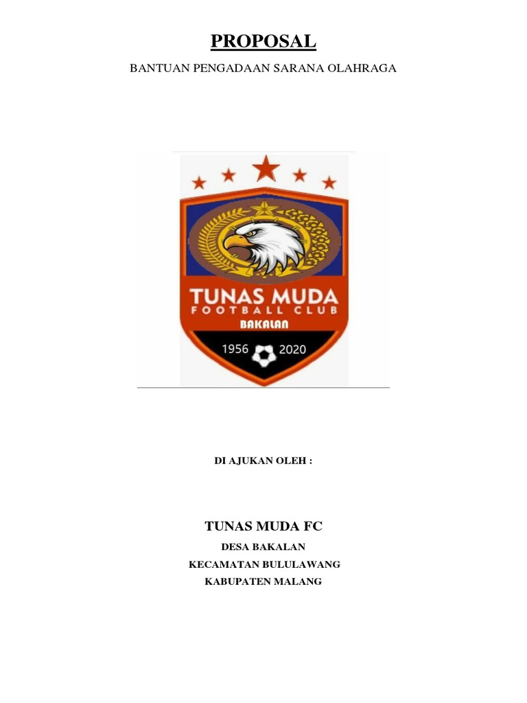 Proposal Pengajuan Tunas Muda FC | PDF | Olahraga & Rekreasi