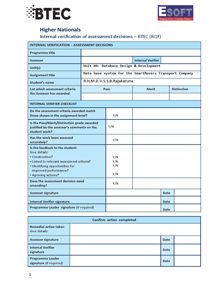 Unit 04 Database-Assignment Holistic | PDF | Databases | Database Transaction