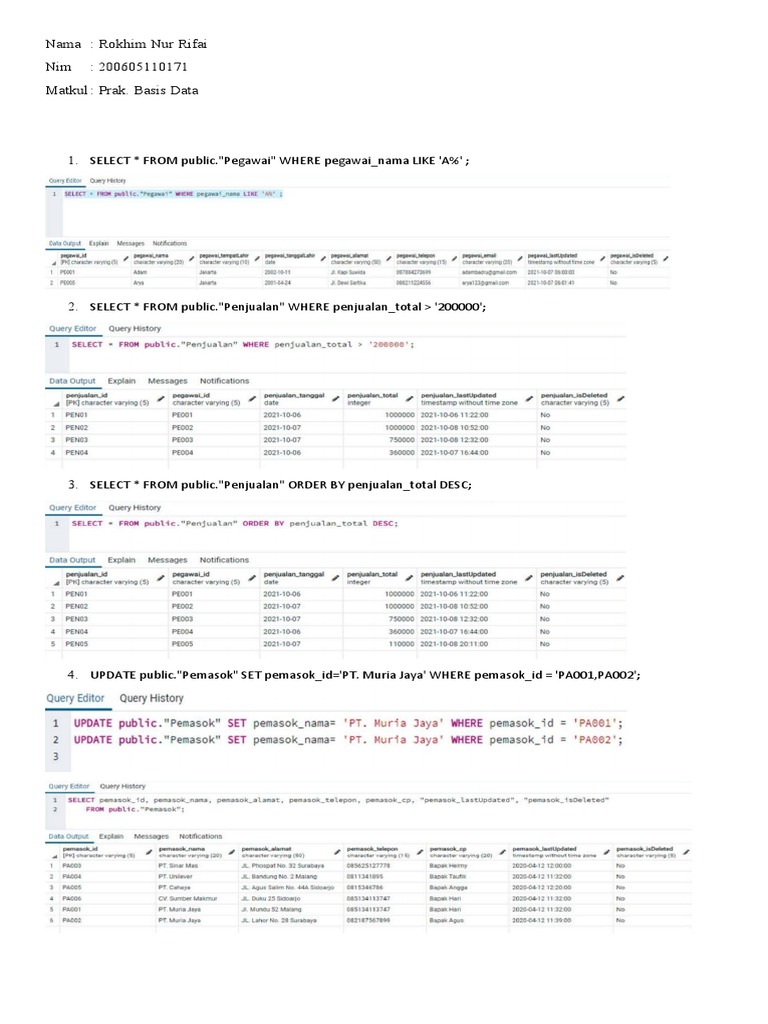 F Rokhim Nur Rifai UTS | PDF