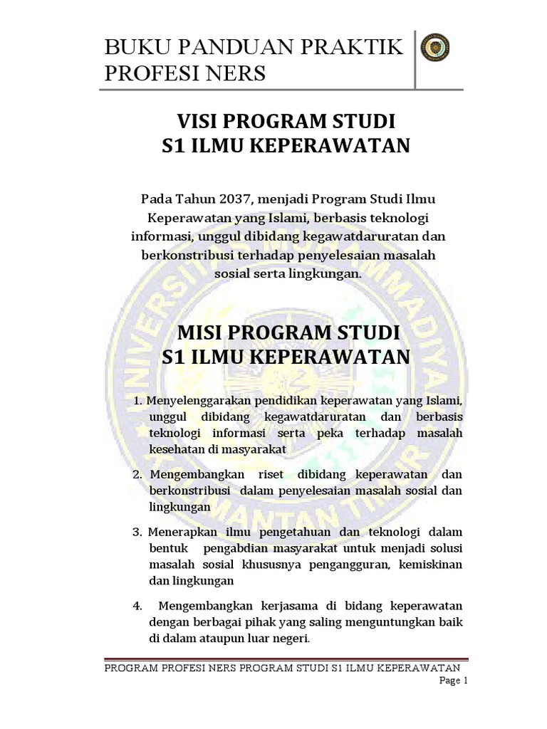 Buku Panduan Praktik Profesi Ners KMB New | PDF | Kesehatan Holistik | Sains & Matematika