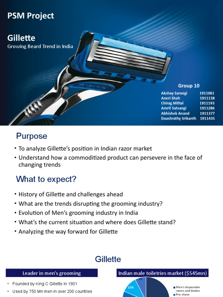Project Group 10 - Gillette | PDF | Shaving | Brand