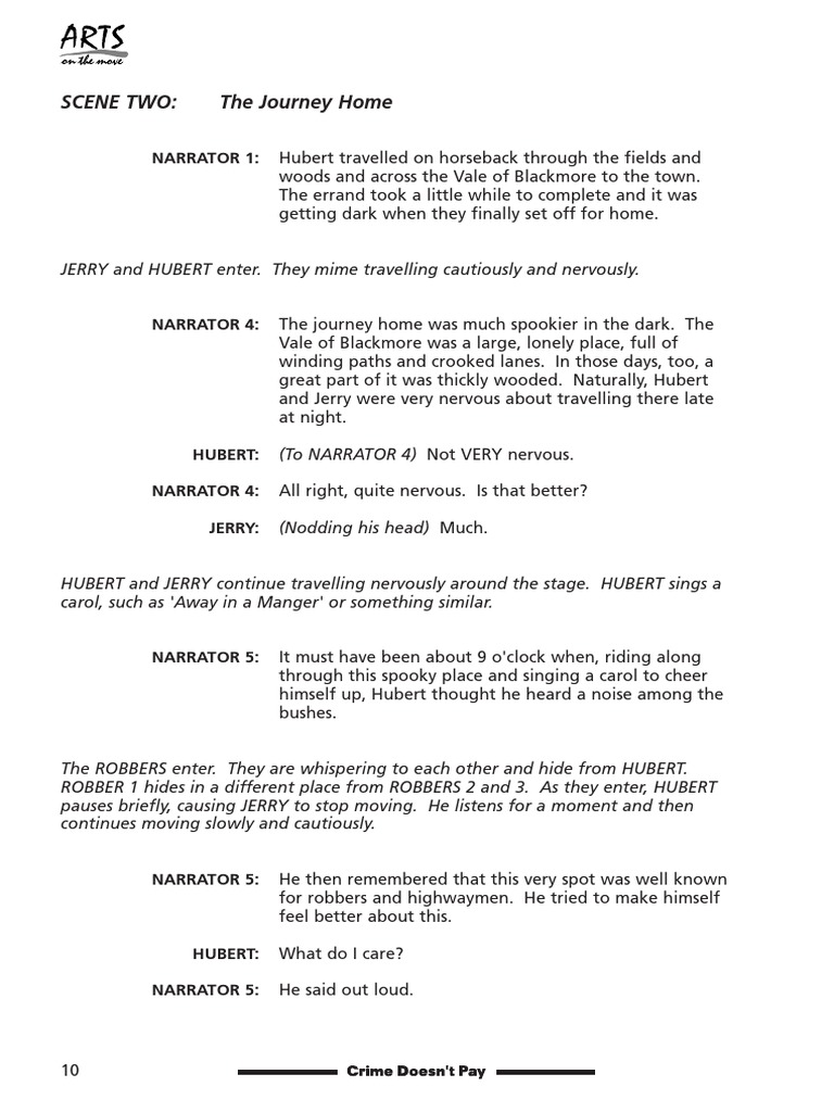 Scene Two: The Journey Home: Narrator 1 | PDF