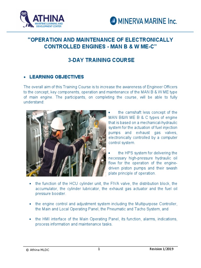 Operation and Maintenance of Electronically Controlled Engines - Man B ...