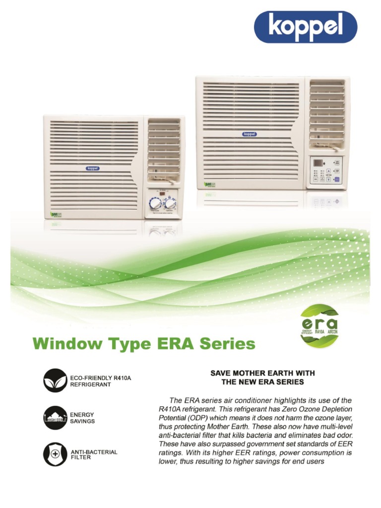 Window-Type-Brochure - Koppel-Aircon-ERA-Series | PDF