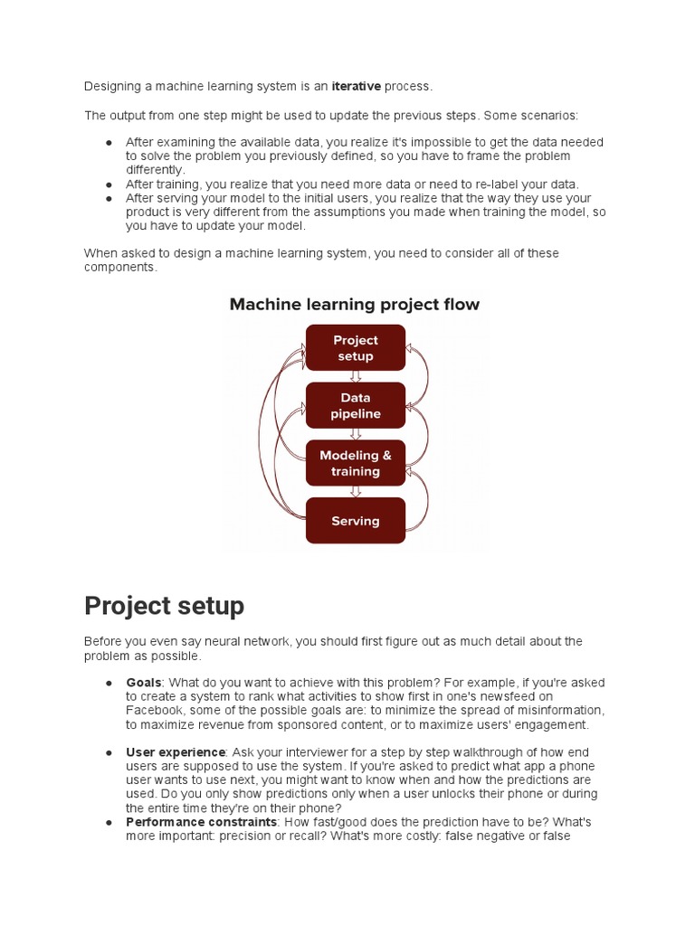 Design A Machine Learning System | PDF | Machine Learning | Deep Learning