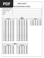 Answer Sheet Sample For Shading | PDF | Tests | Student Assessment And ...