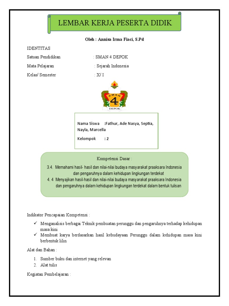 LKPD PPL 3 Kelompok 2 | PDF