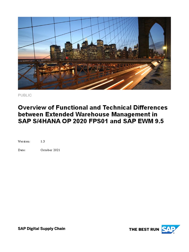 Overview of Functional and Technical Differences Between EWM in SAP S4 ...