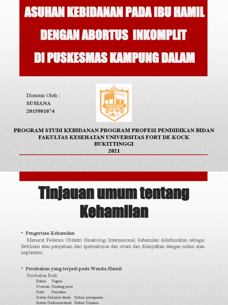 Power Point Abortus Inkomplit | PDF