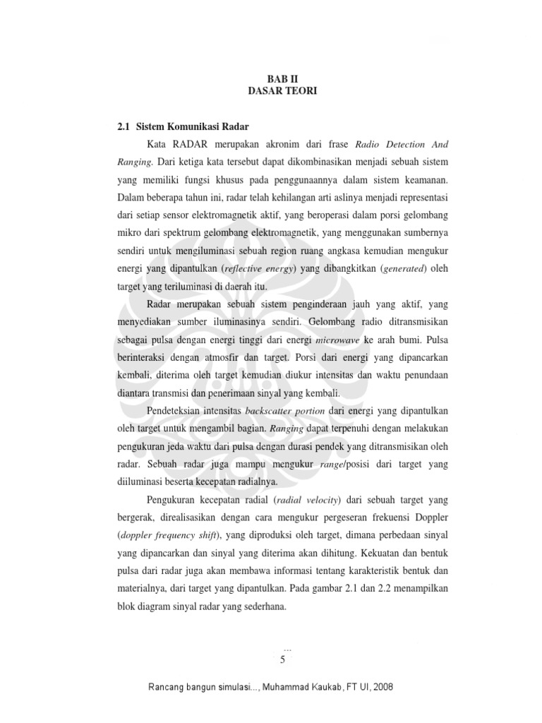 Sistem Radar | PDF