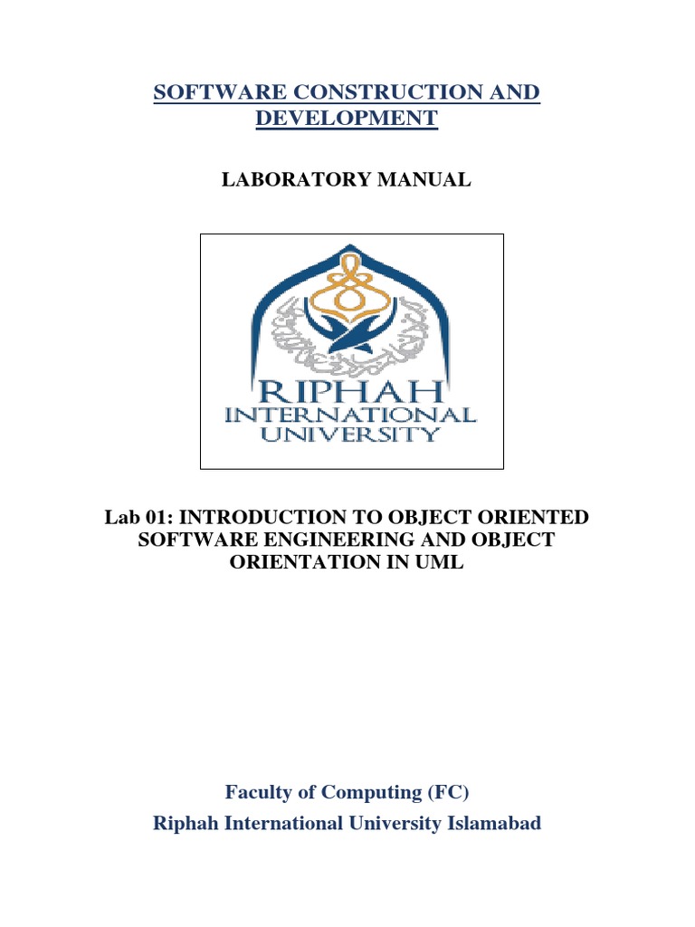 Lab 01 Introduction To Object-Oriented Software Engineering and Object Orienta-Tion in Uml | PDF ...