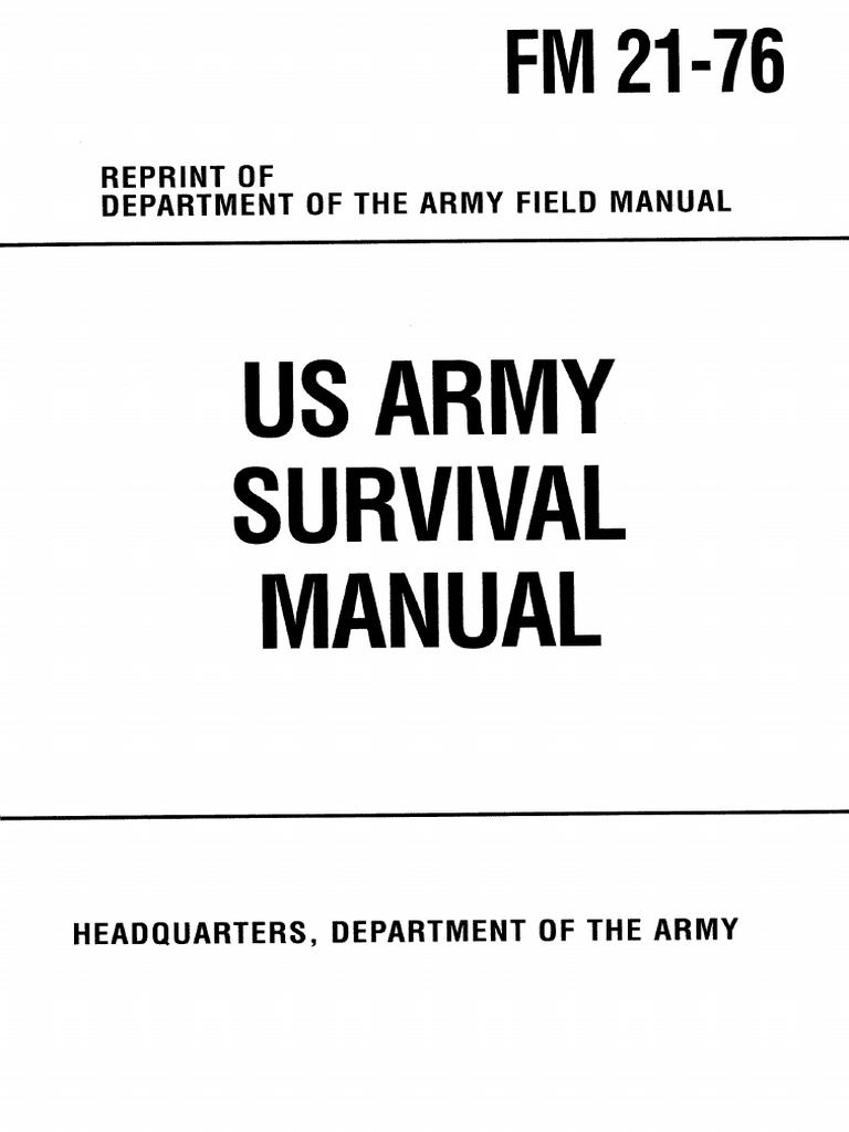 Us Army Survival Manual | PDF