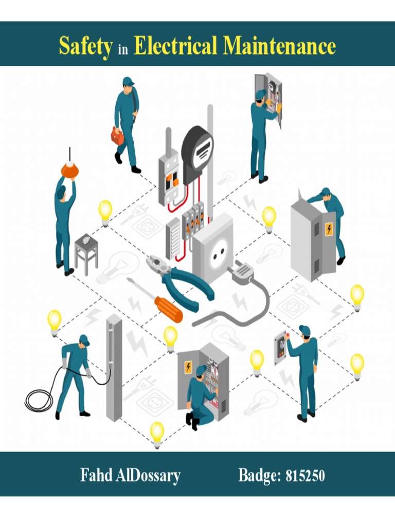 Safety in Electrical Maintenance Without Text | PDF
