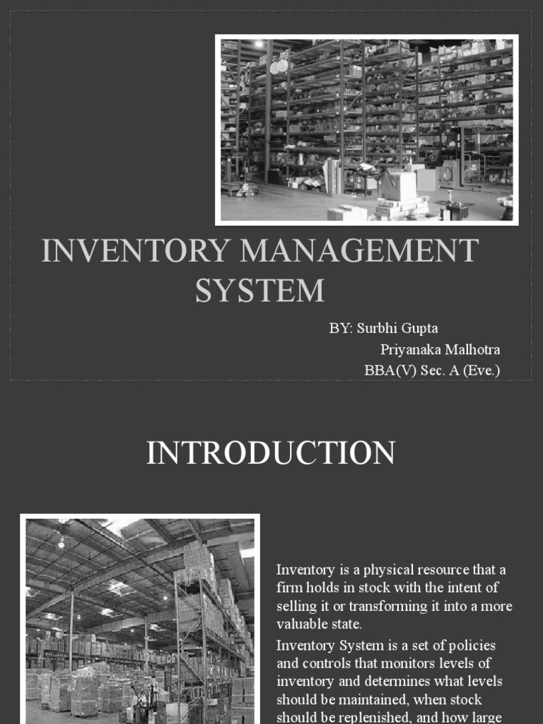Inventory System for Business Students | PDF | Inventory | Usability