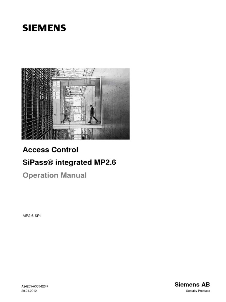 SiPass Integrated User Manual EN - 2 - 6 | PDF | Databases | Closed ...