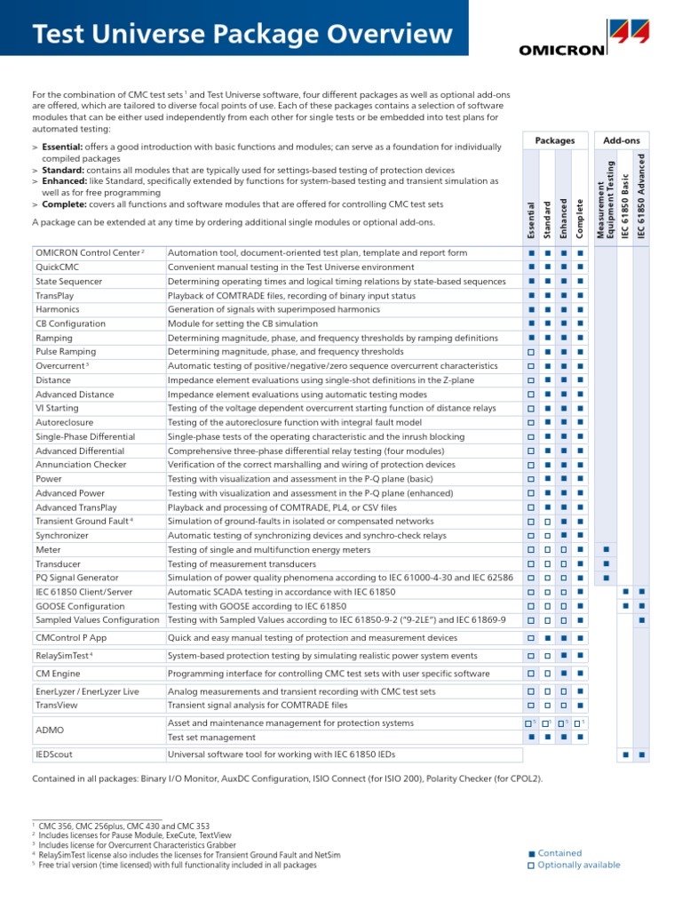 Test Universe Software Packages ENU | PDF