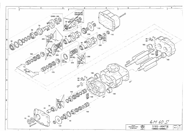 Aerzen Blower GM60S Sectional Drawing | PDF