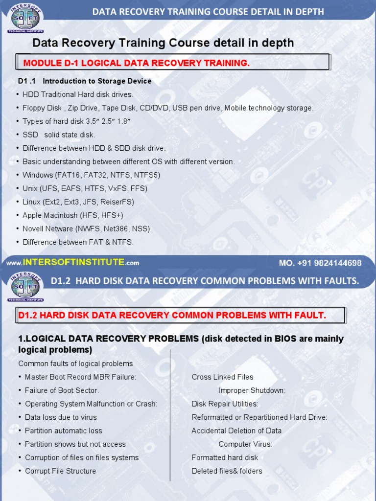 9 Extracted Data Recovery Course | PDF | Hard Disk Drive | Computer File