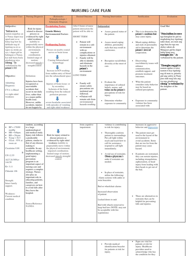 Risk For Injury | PDF | Risk | Health Sciences