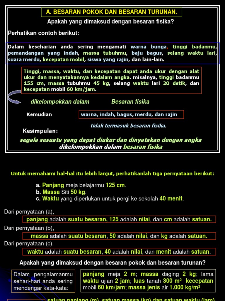 Besaran Satuan Dan Pengukuran | PDF