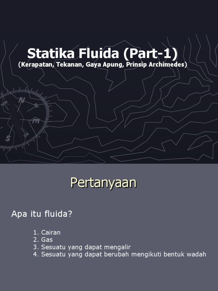 Statika Fluida - 1 | PDF