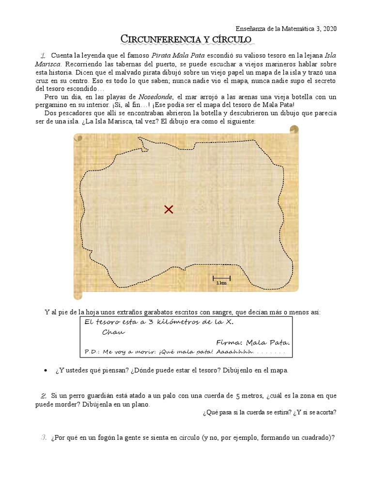 Actividades de Círculo y Circunferencia | PDF