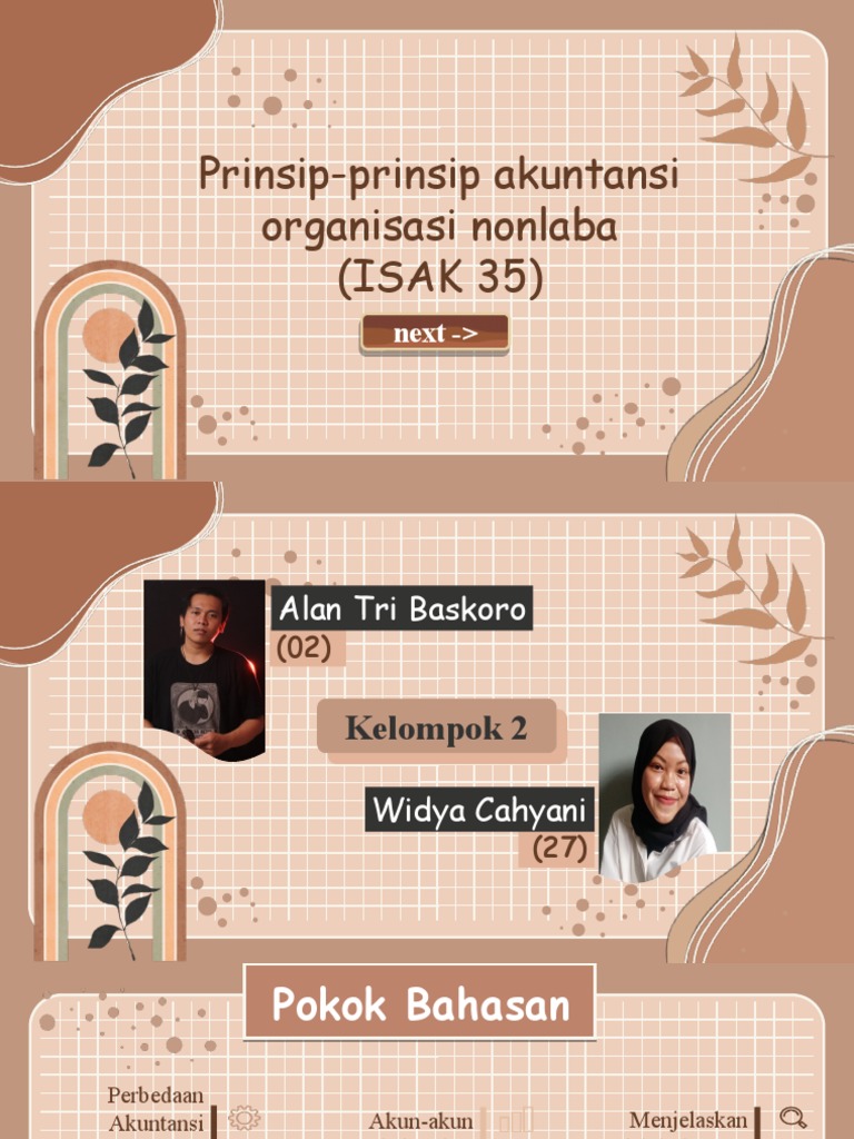 Prinsip-Prinsip Akuntansi Organisasi Nonlaba (ISAK 35) : Next | PDF