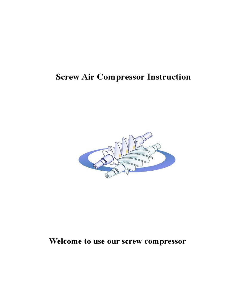 Operation Manual For Air Compressor | PDF | Pipeline Transport | Valve