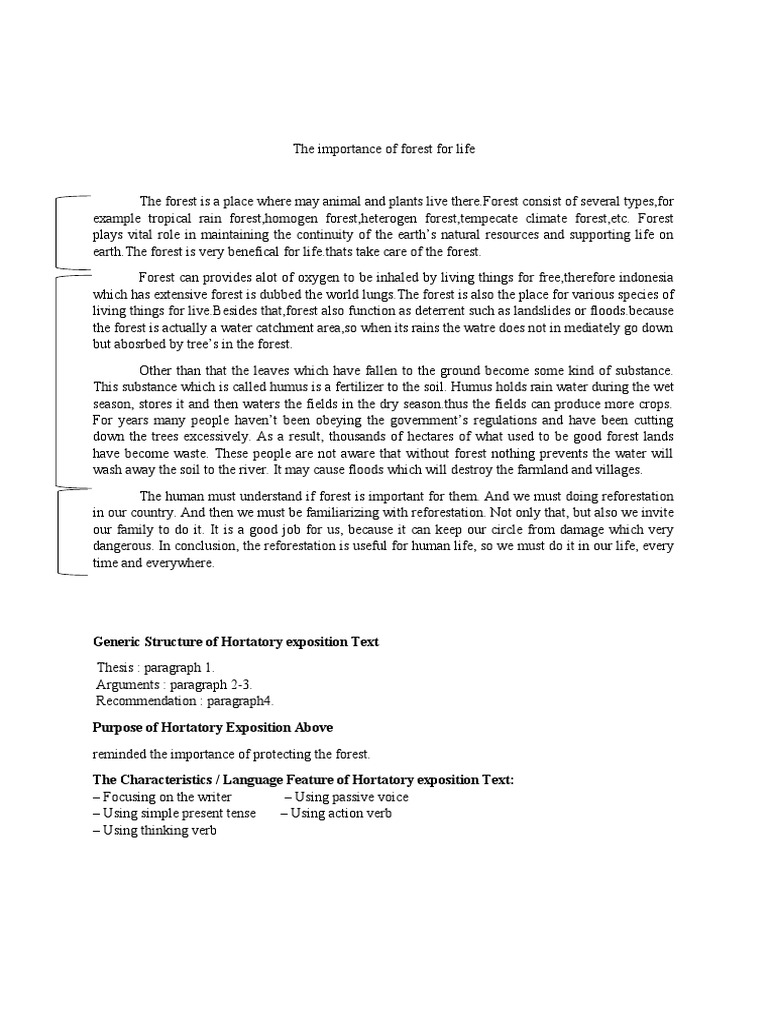 Generic Structure of Hortatory Exposition Text | PDF