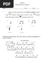 Grade 3 Summative Test in Music Modules 1-3 | PDF