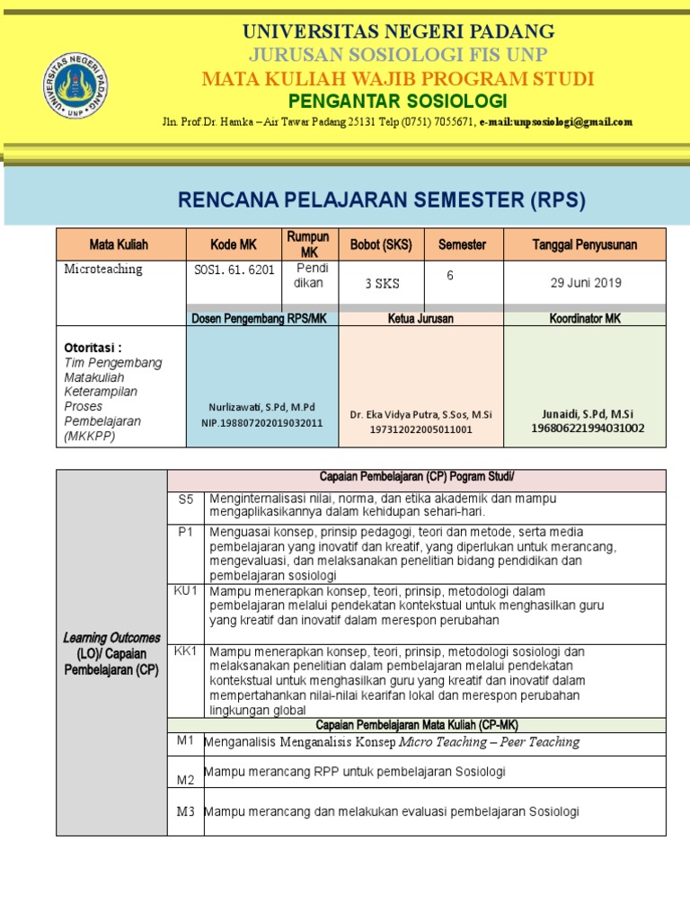 Mata Kuliah Micro Teaching | PDF | Karier & Perkembangan | Sains & Matematika