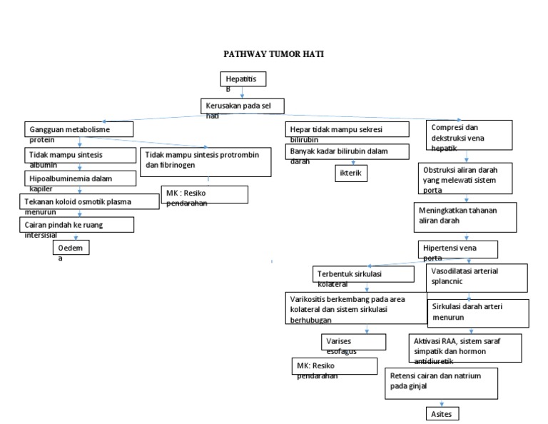 Pathway Kanker Hati dan Asites | PDF