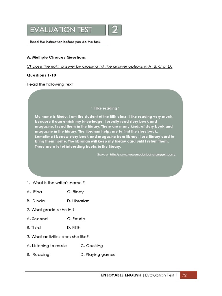 Summative Test 2 | PDF | Shape | Books