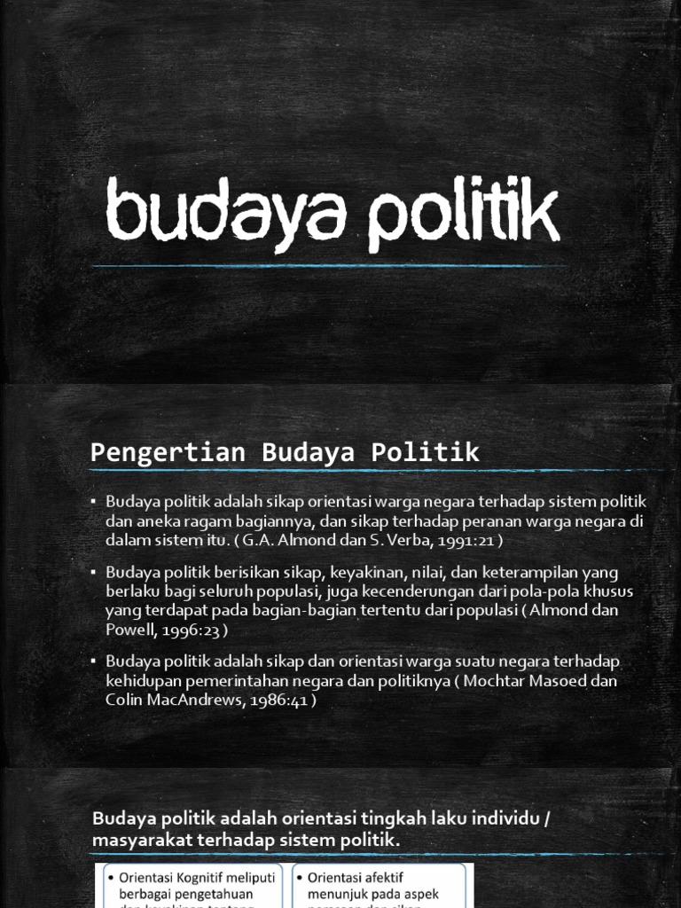 Budaya Politik dan Sosialisasi di Indonesia | PDF | Ilmu Sosial | Sains ...