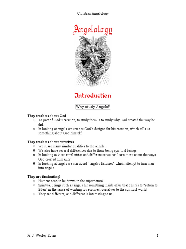 Angelology: They Teach Us About God | PDF | Archangel | Angel