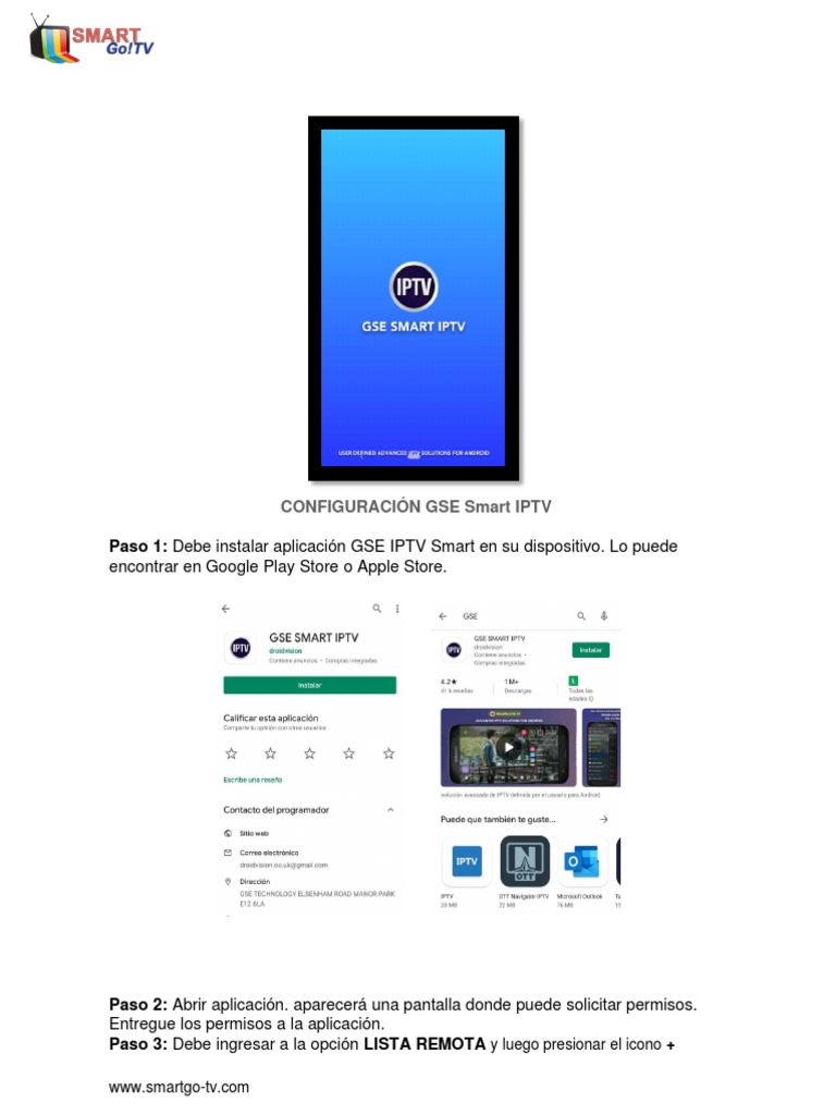 Tutorial GSE SmartIPTV | PDF