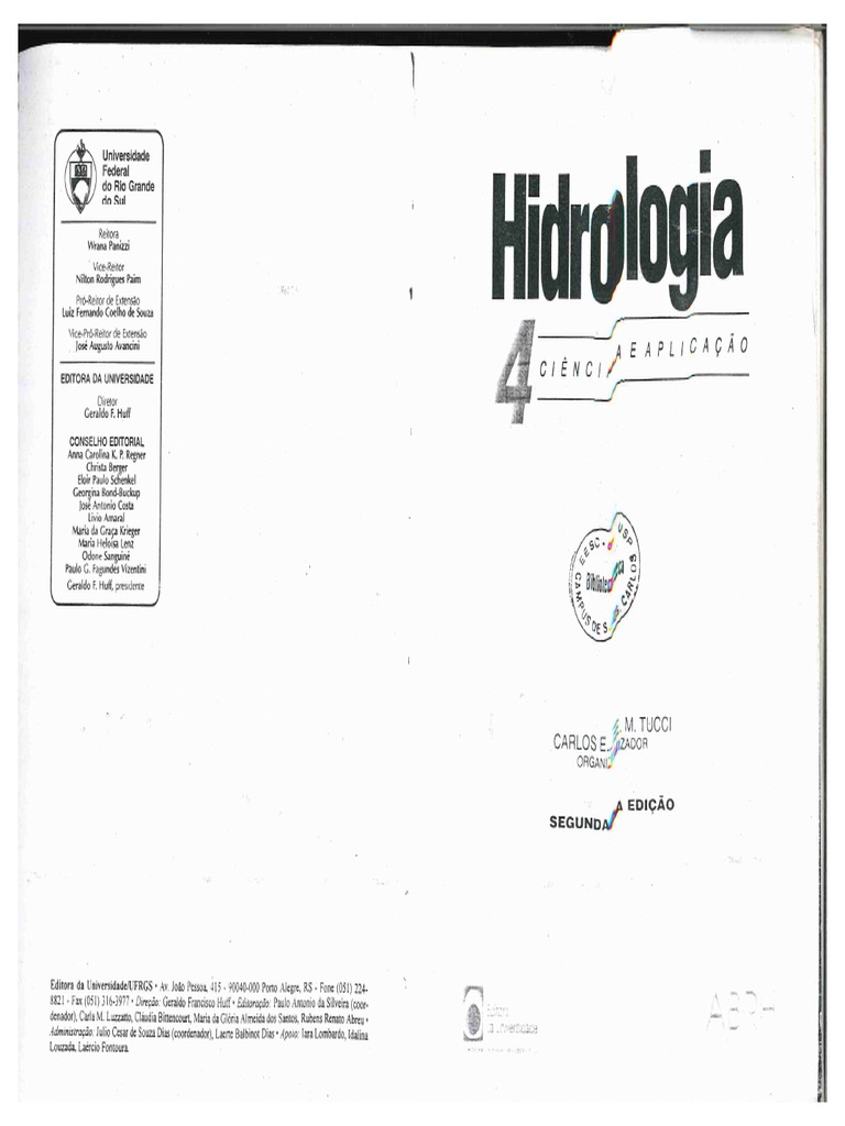 Livro Hidrologia Ciencia e Aplicacao - Carlos Tucci | PDF