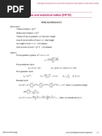 A Level Mathematics Formula Sheet | PDF | Abstract Algebra | Elementary ...