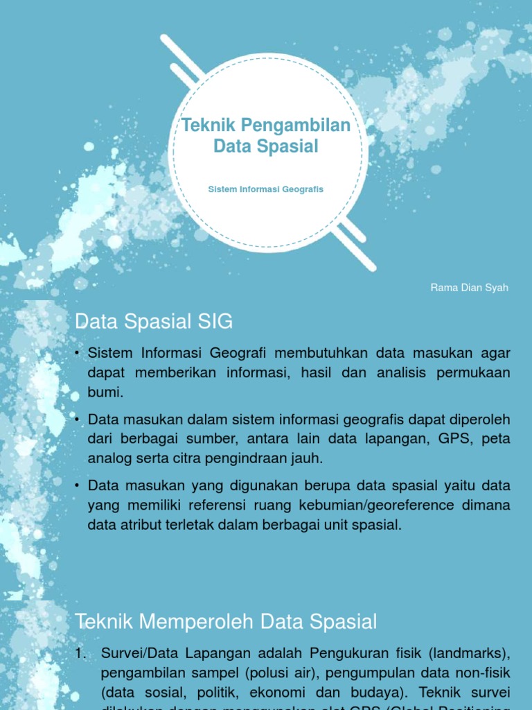 Teknik Pengumpulan Data Spasial SIG | PDF