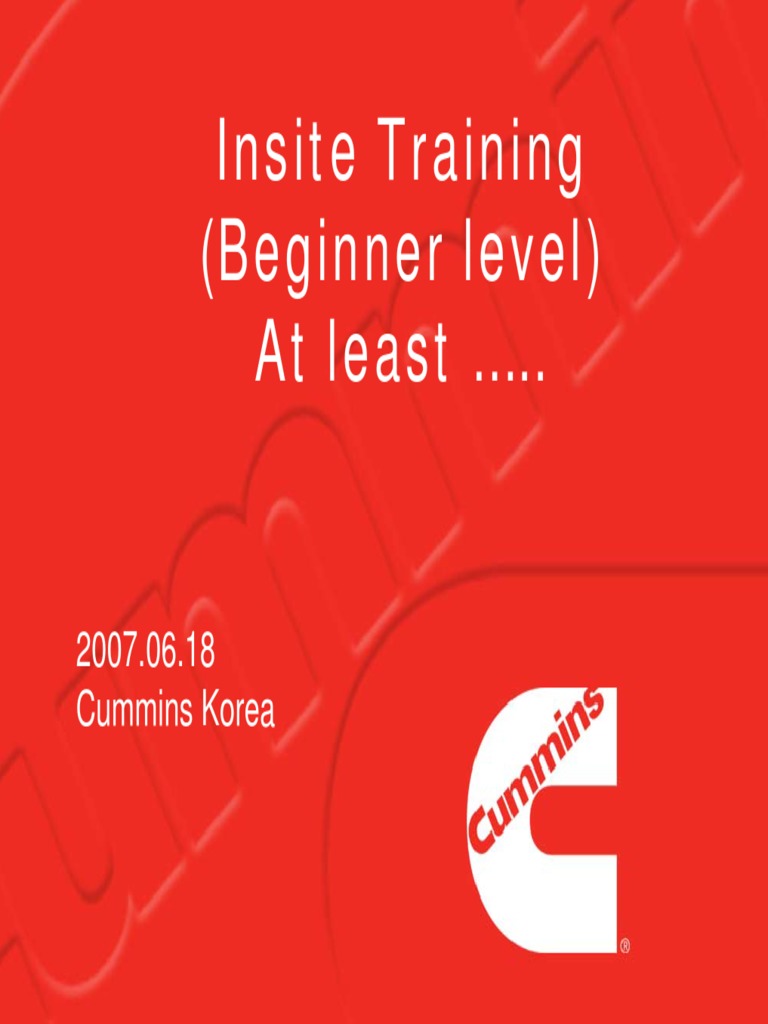 INSITE - Training Beginner Leverl (20070618) | PDF | Software ...