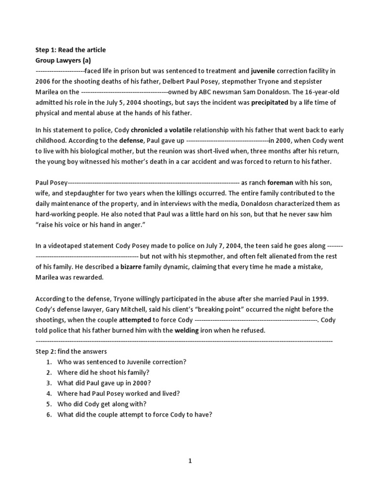 Codys Case Pdf Witness Verdict