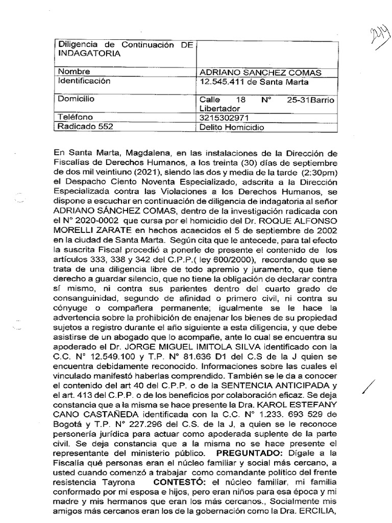 Alias Don Joaco' Exjefe Paramilitar Aseguró Que Le Pidieron Incriminar ...