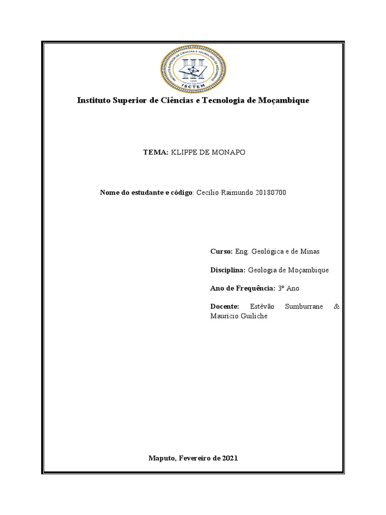 Complexo de Monapo | Download grátis PDF | Granito | Minerais