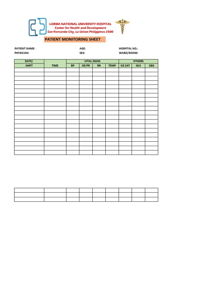 Rle Form LC Con Templates | PDF | Nursing | Hospital