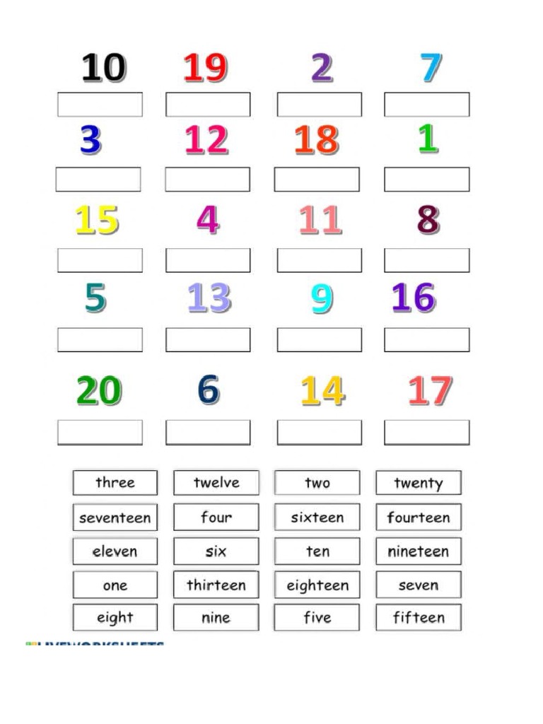 Numbers 1-100 | PDF